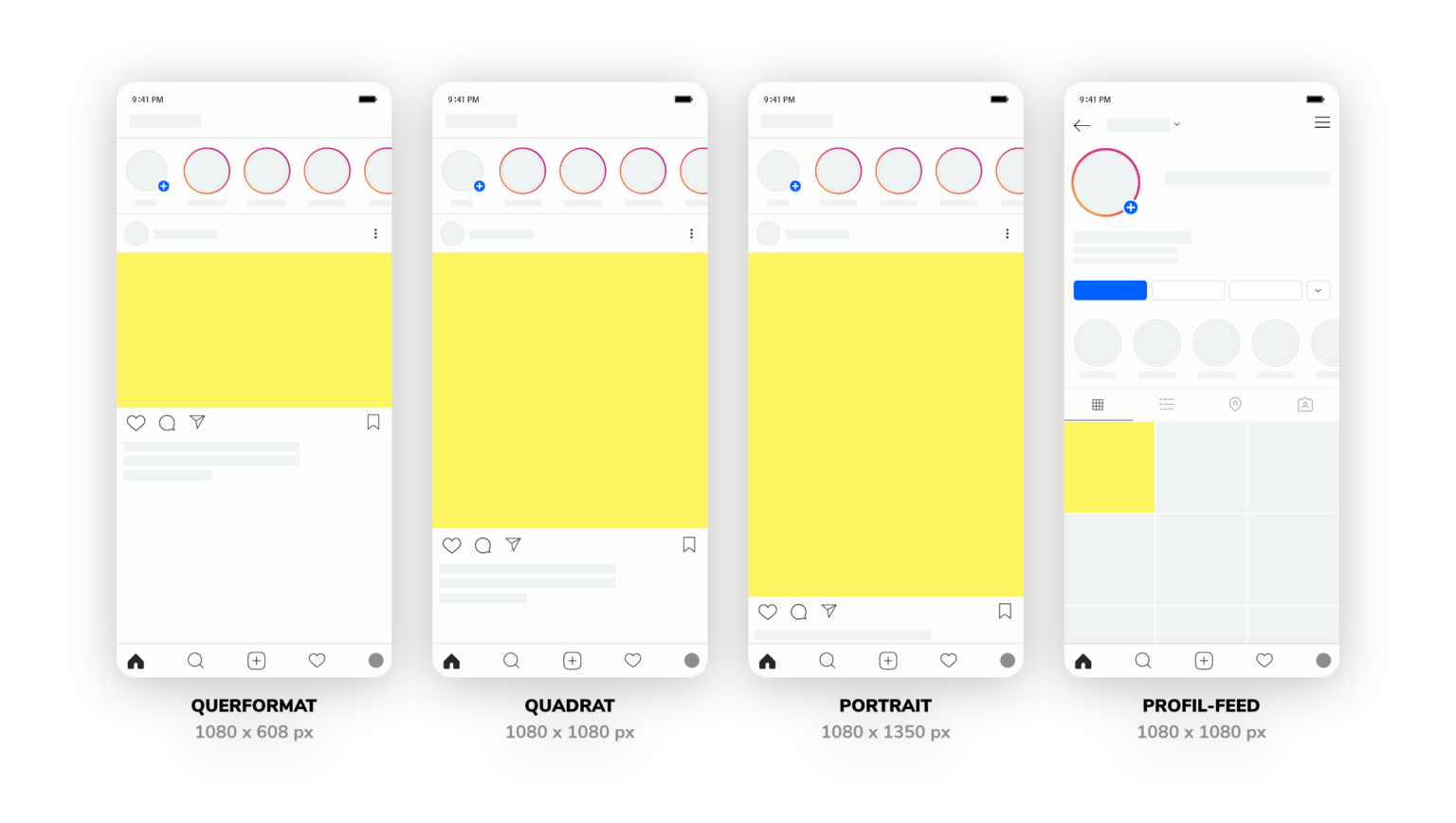 Instagram Formate und die passende Bildgröße 2024