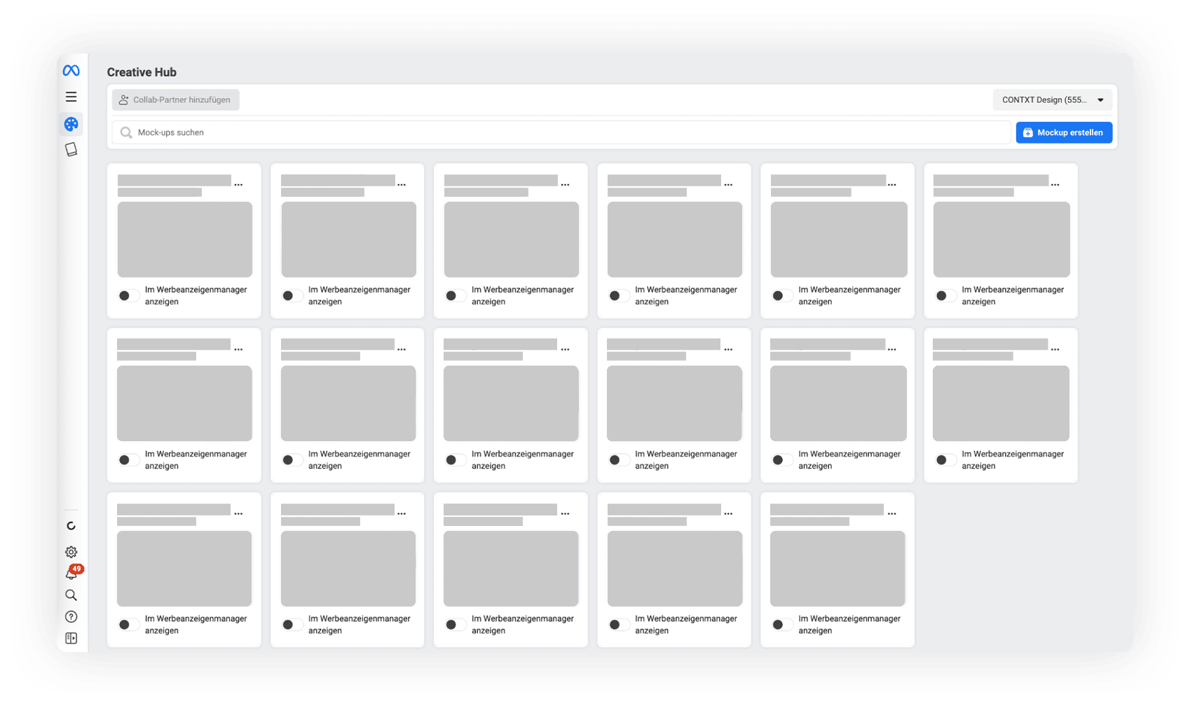 Mockups im Meta Creative Hub erstellen – Schritt für Schritt